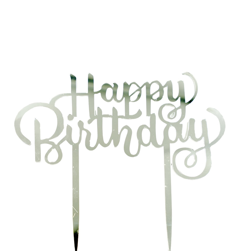 Happy Birthday Cursive Text Cake Topper – The Cake High