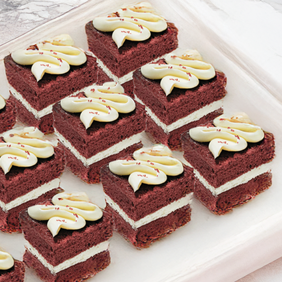 Mini Red Velvet Slices (72 pcs) – The Cake High